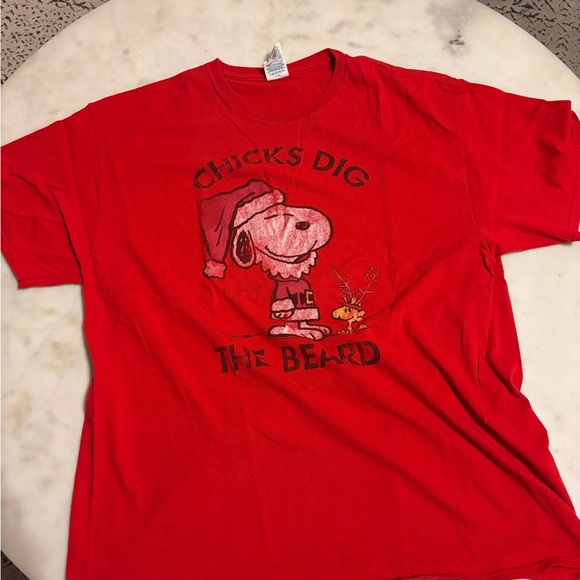 Delta | Shirts | Snoopy Christmas Red Dog Holiday Tshirt Chicks Dig The ...